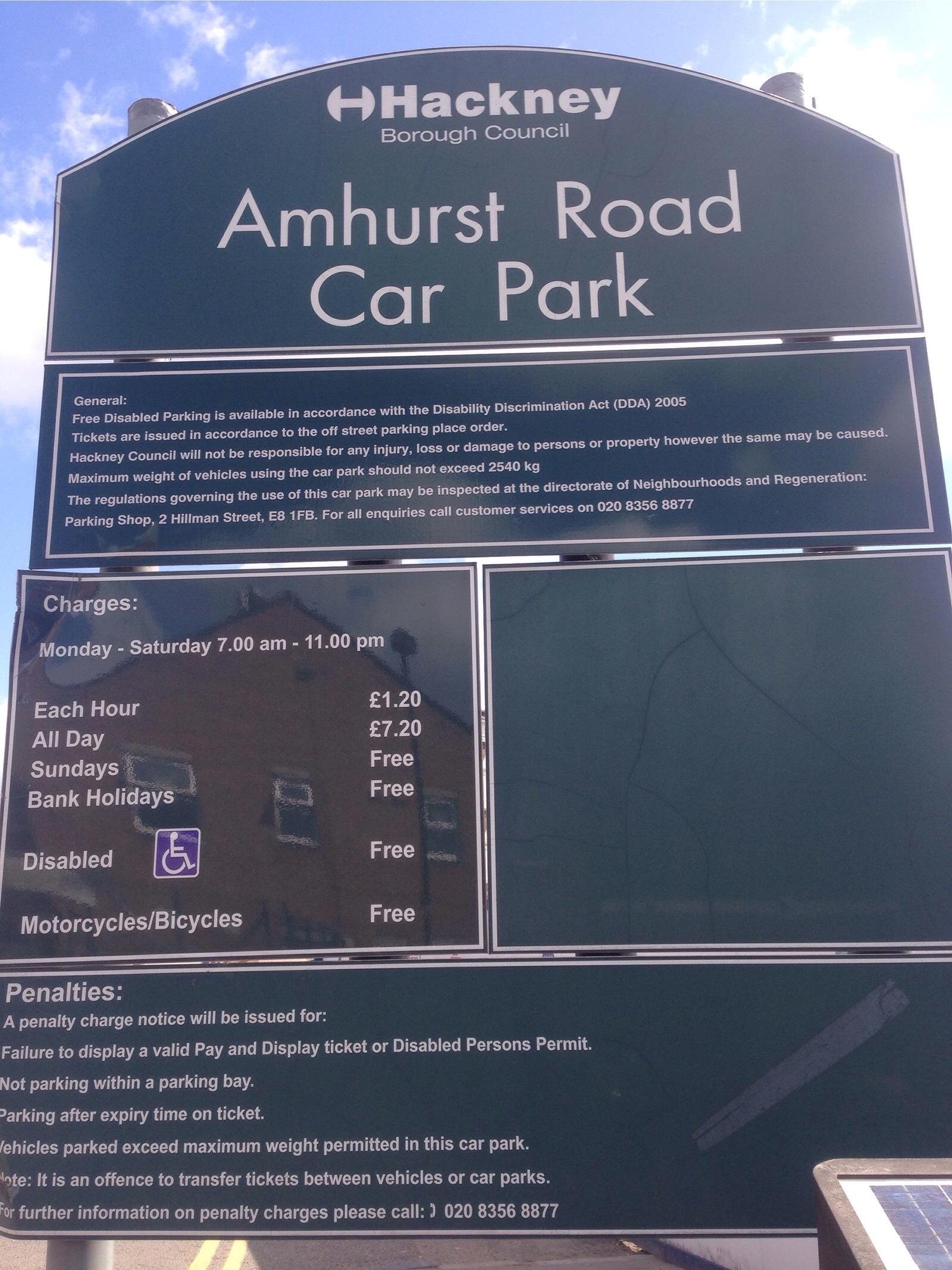 Amhurst Road Car Park - Parking in London | ParkMe