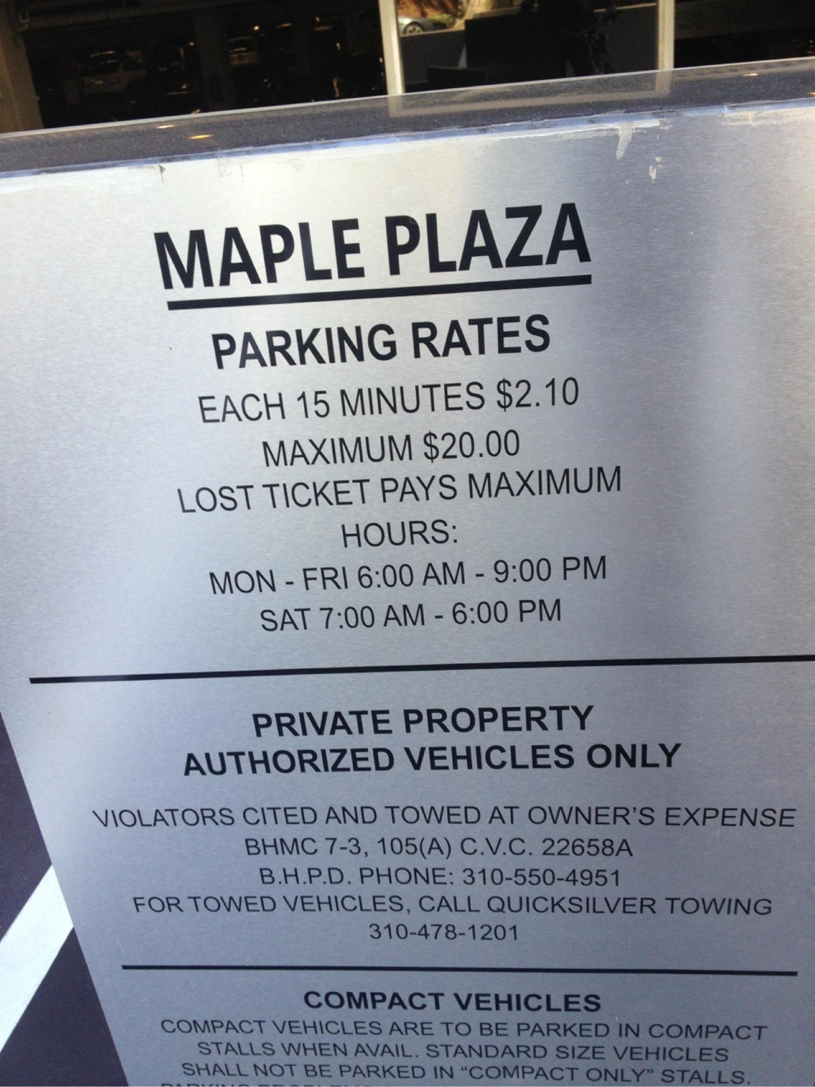 Maple Plaza - Parking in Beverly Hills | ParkMe