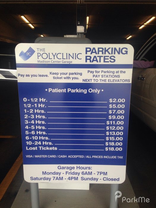 The Polyclinic Madison Center Garage - Parking in Seattle | ParkMe